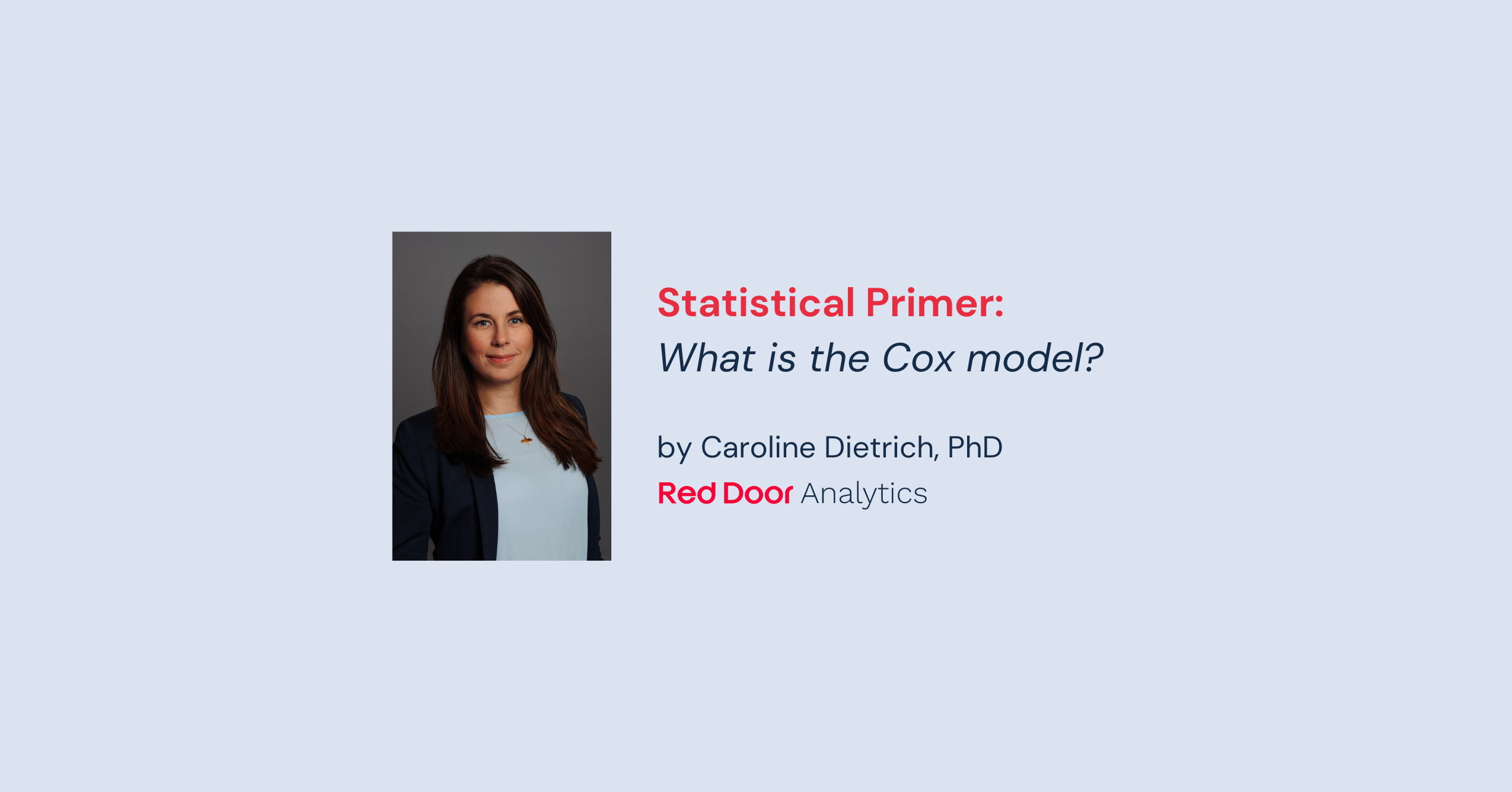 What is the Cox model? - Red Door Analytics